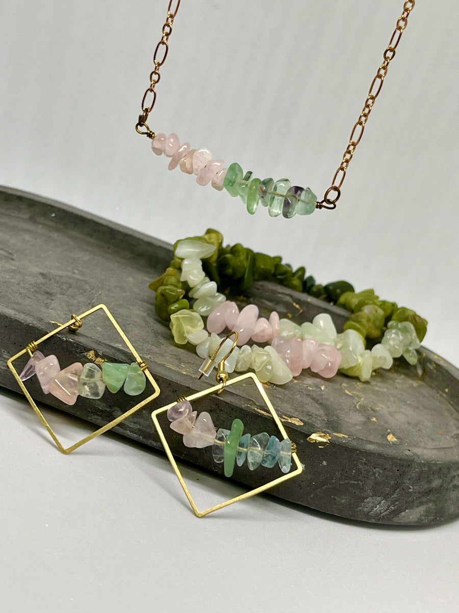 Stone Chip Jewelry Sets – Beadsnbracelips